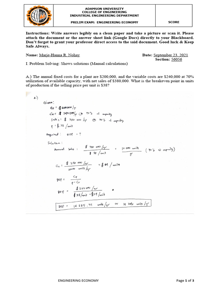 Engg Eco | PDF | Engineering | Economies