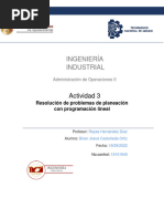 Programación Lineal (Método Gráfico) | PDF | Programación lineal | Ciencias de la Computación