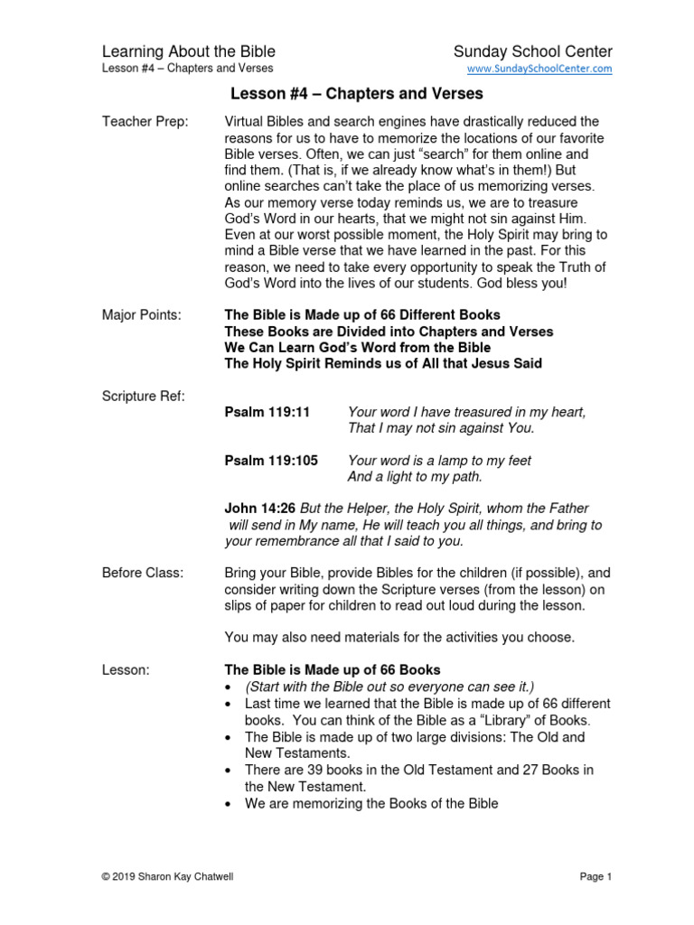 E1 4 Chapters and Verses | PDF
