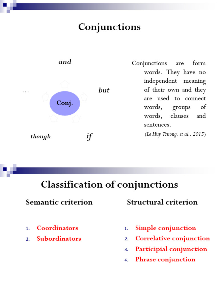 Conjunctions Prepositions Interjections Inversion | PDF | Language Arts ...