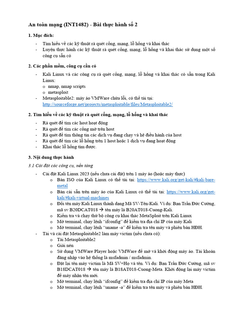 INT1482 Bai Thuc Hanh 02 | PDF