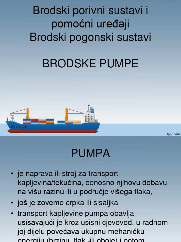 Brodske Pumpe | PDF