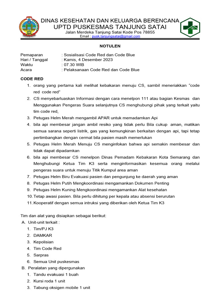 1.4.2.c Notulen CODE Red Dan Blue | PDF