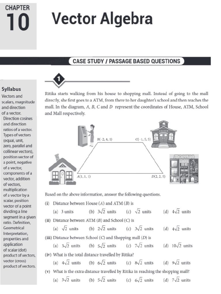 Vector Algebra | PDF
