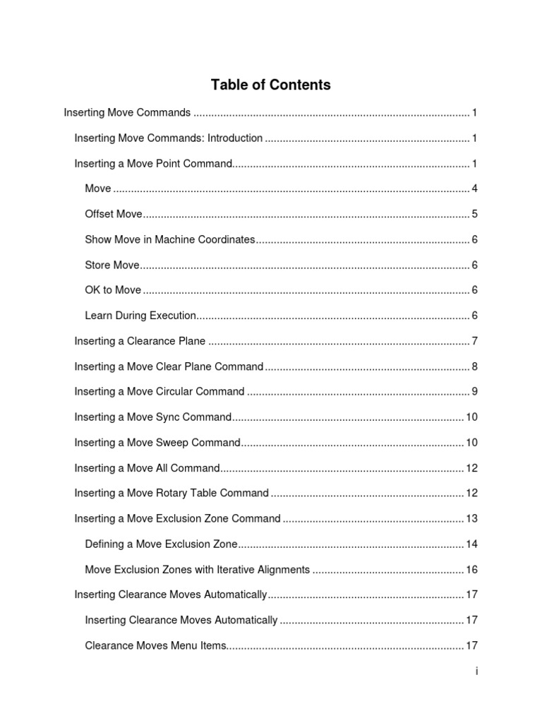 CMM Move Commands Guide | PDF | Teaching Methods & Materials ...