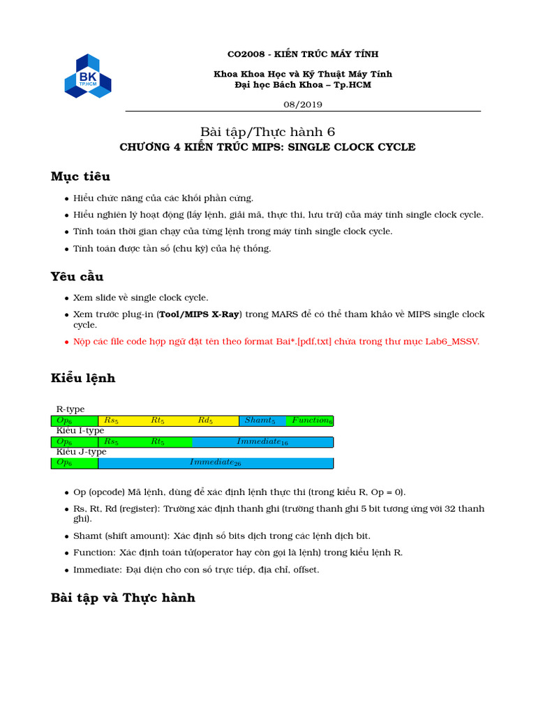 Chap4.1.SingleClockCycle VTP | PDF
