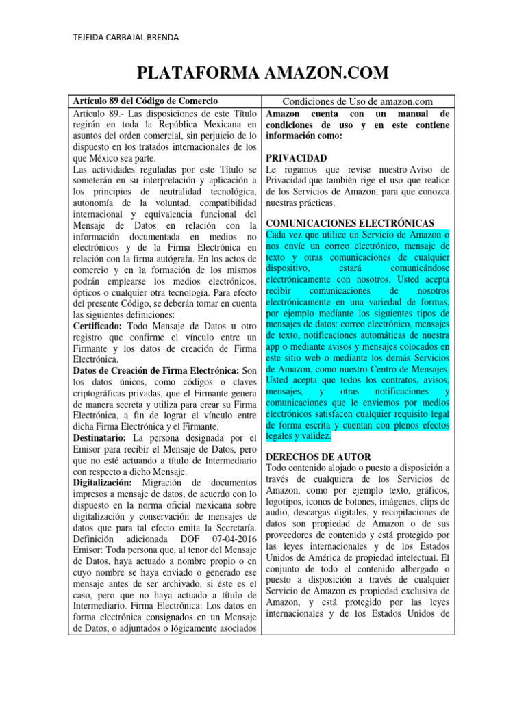 Plataforma Amazon | PDF