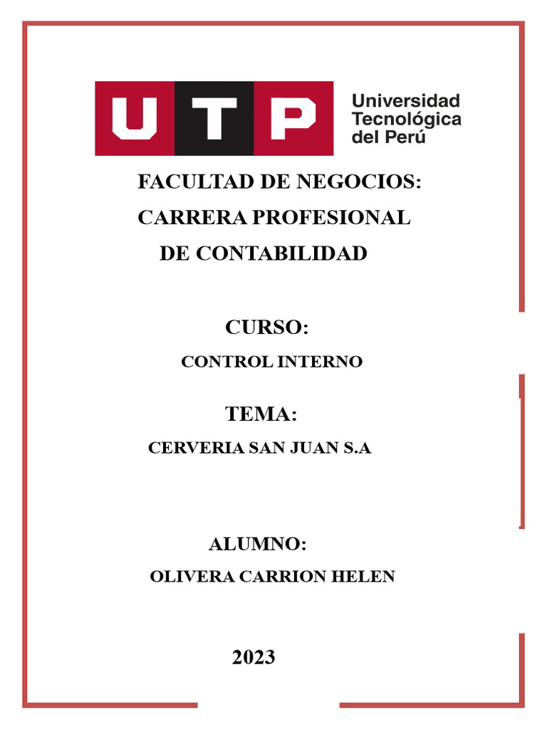 Control Interno s14 | PDF