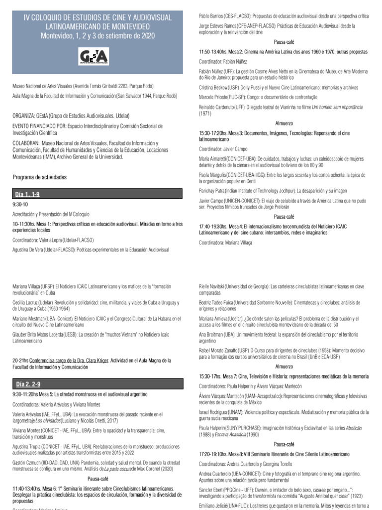 Programa Coloquio 2022 para Difundir | PDF