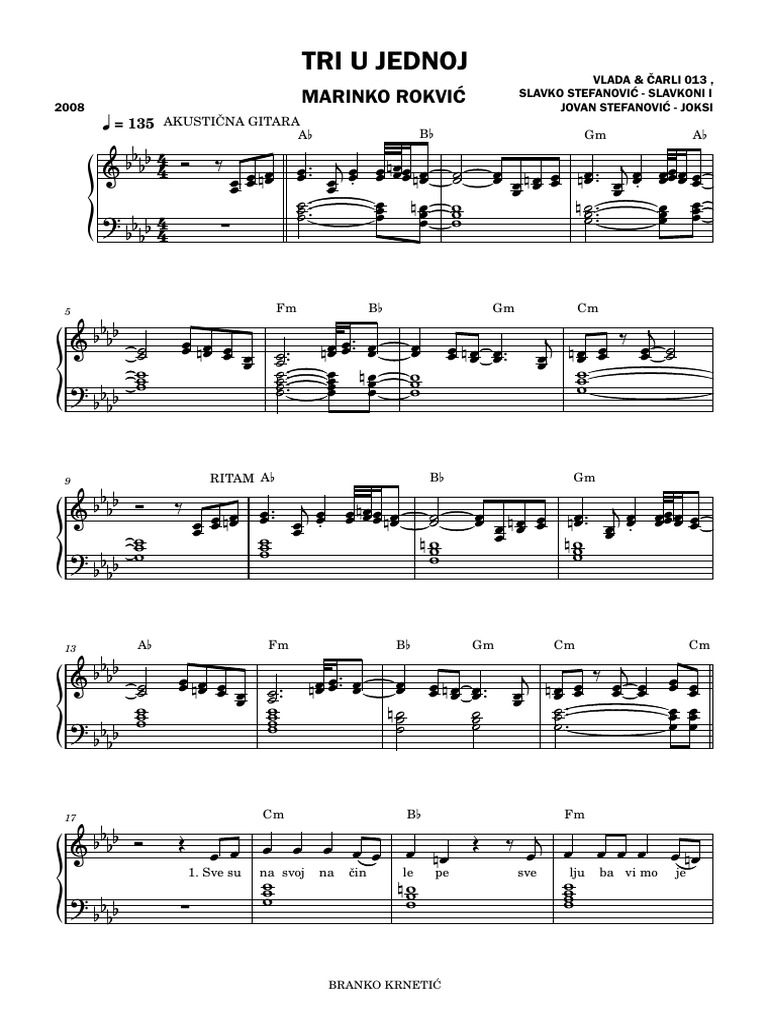 Tri U Jednoj - Marinko Rokvić | PDF