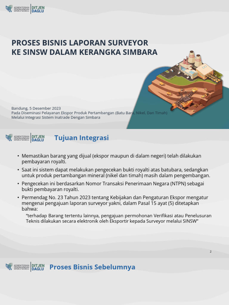 Ditfas - Proses Bisnis Laporan Surveyor Kerangka Simbara - 11.00 | PDF