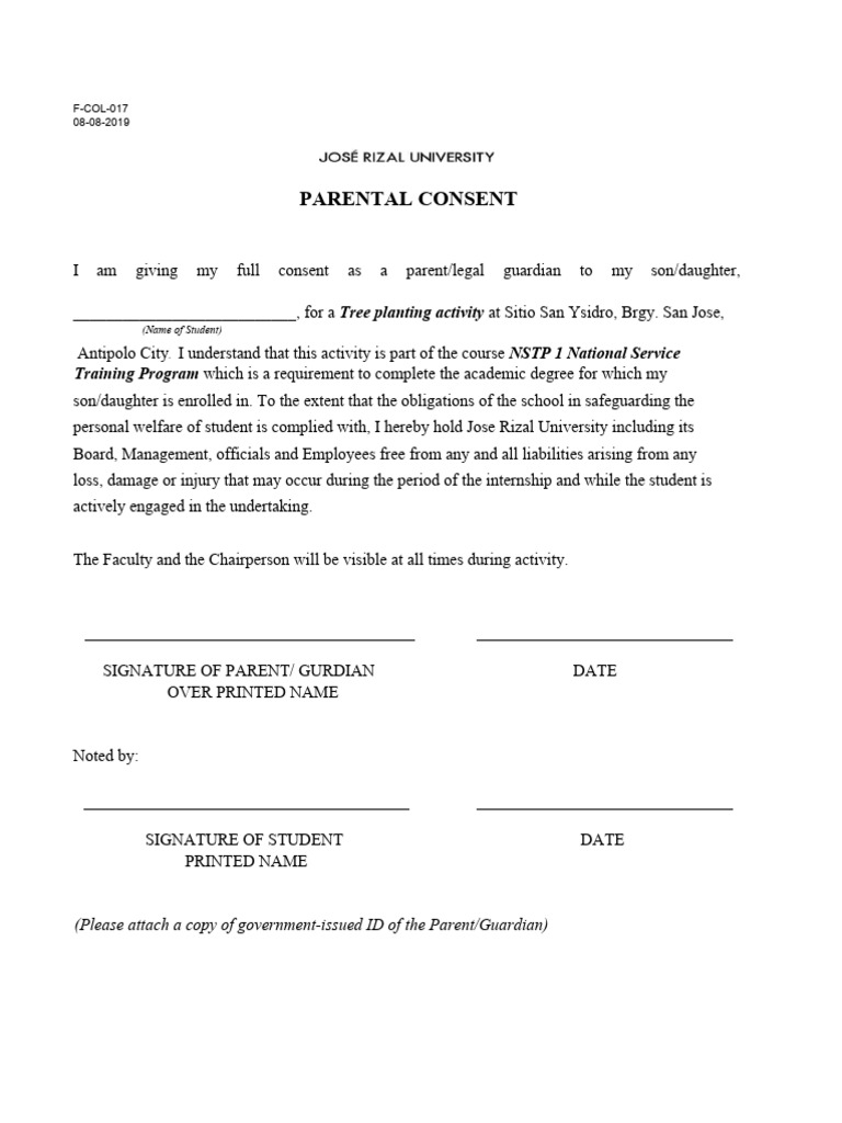 tree-planting-parent-consent | PDF