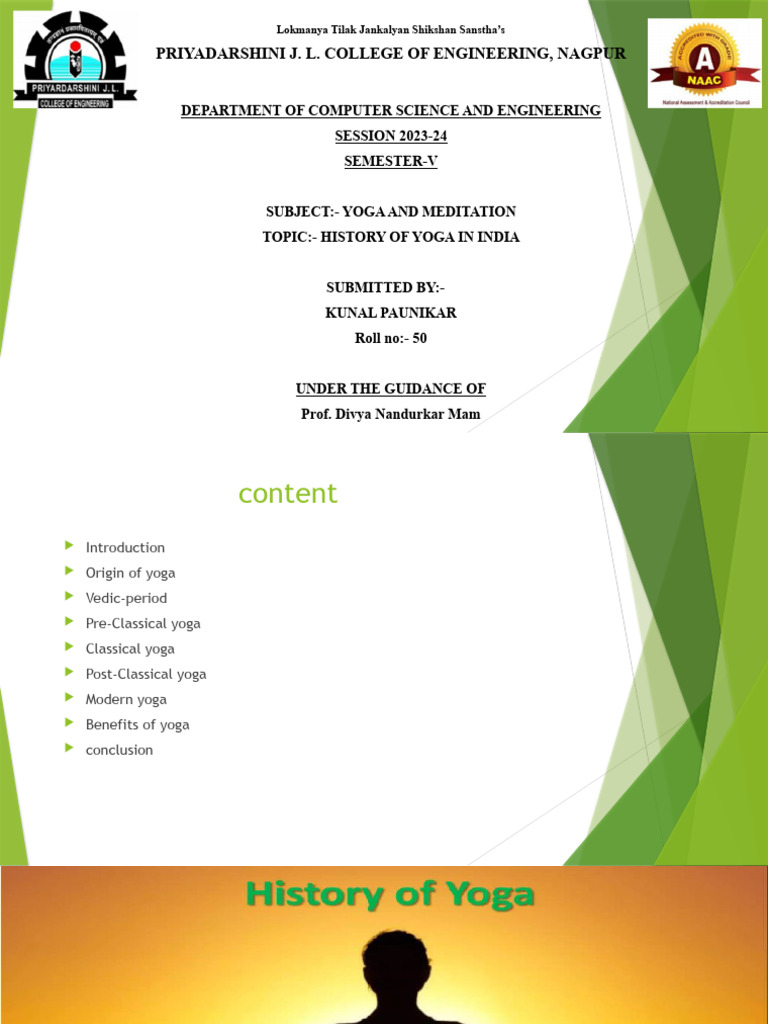 Yoga Kunal PPT 5th Sem | PDF