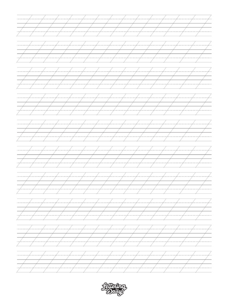 Guidelines Printable - Blank Practice Sheets | PDF