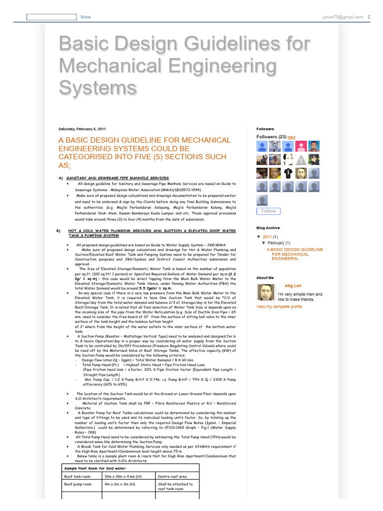 Basic Design Guidelines for Mechanical Engineering Systems_ February ...