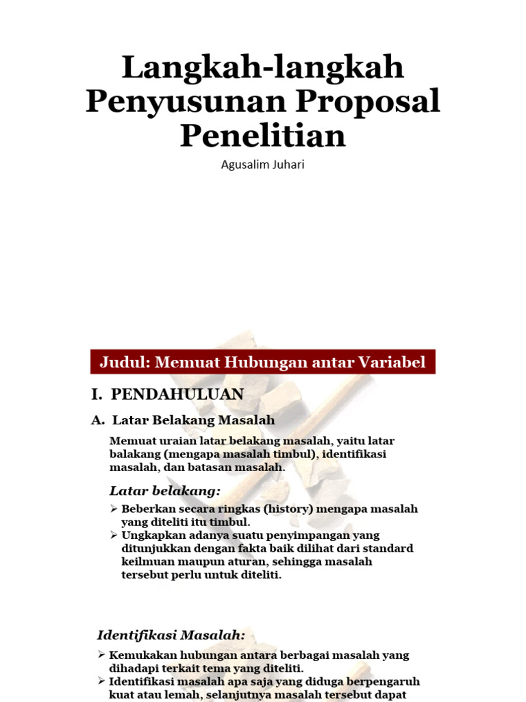 Langkah-Langkah Penyusunan Proposal Penelitian | PDF