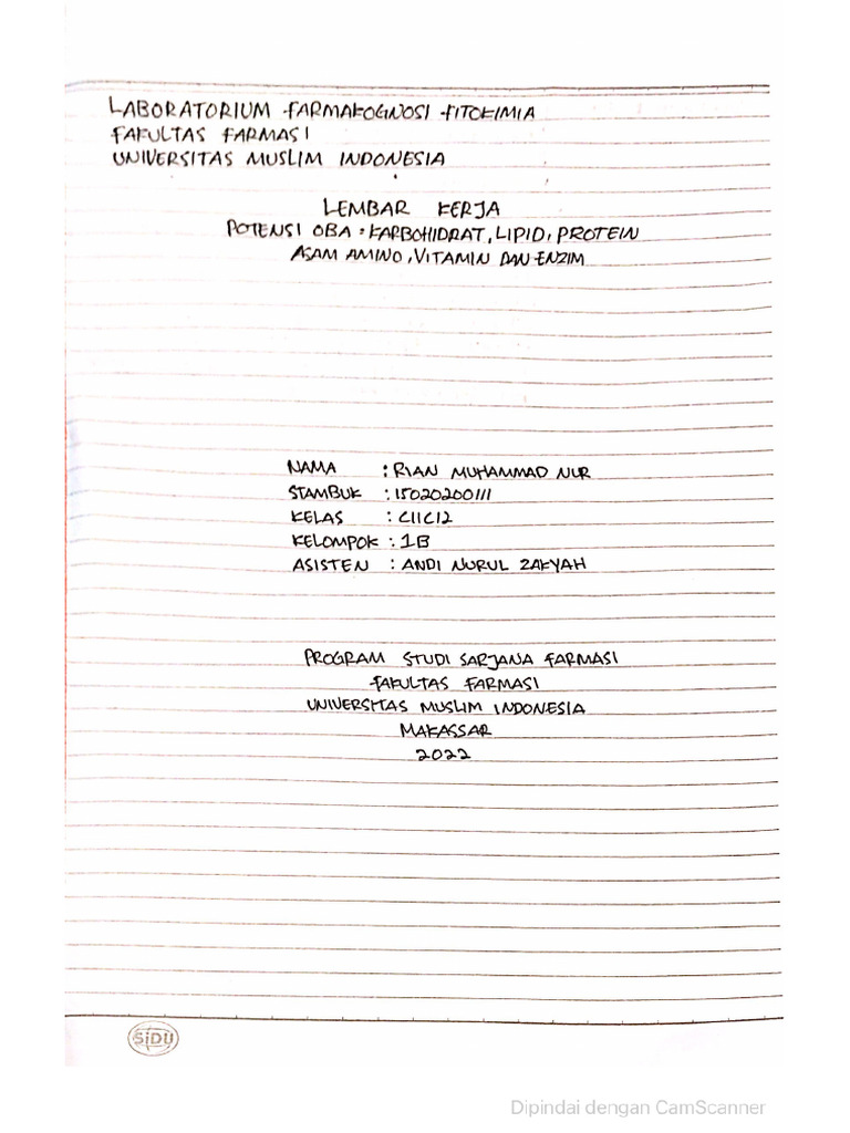 LK Potensi Oba - Rian Muhammad Nur - 111 | PDF