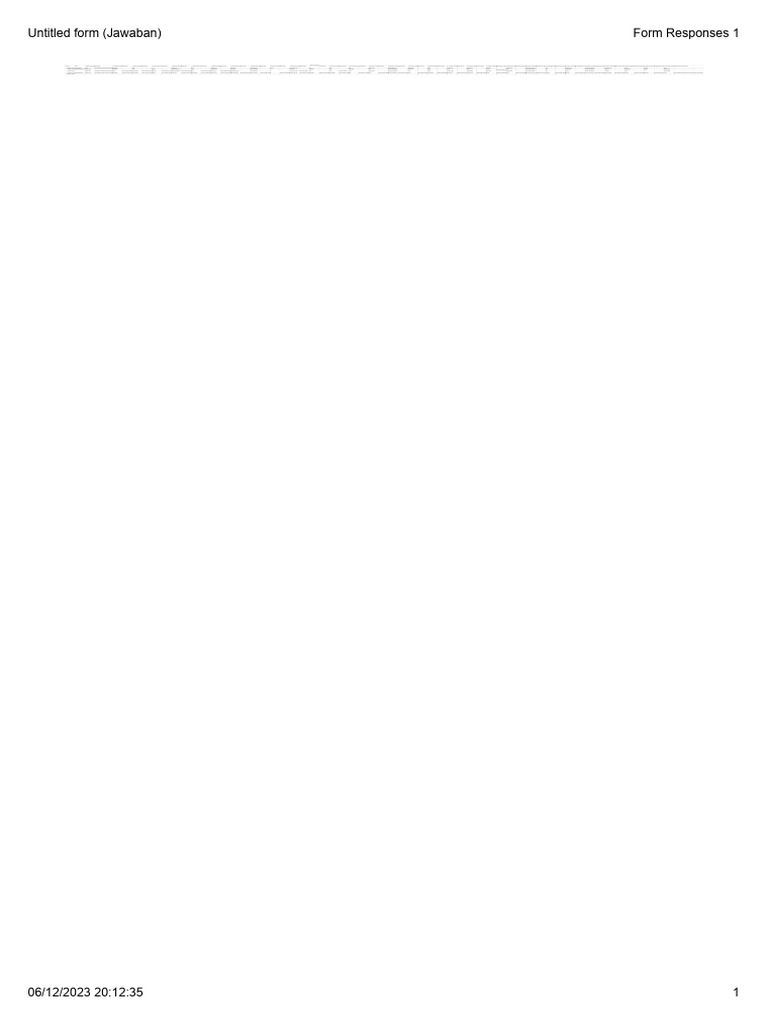 Untitled Form (Jawaban) - Form Responses 1 | PDF