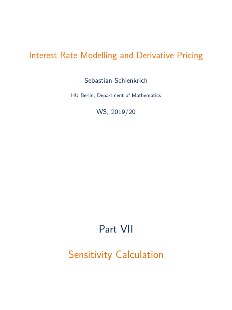 Interest Rate Modelling | PDF