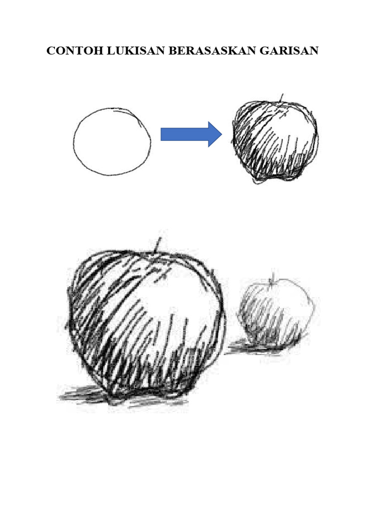 CONTOH LUKISAN BERASASKAN GARISAN | PDF