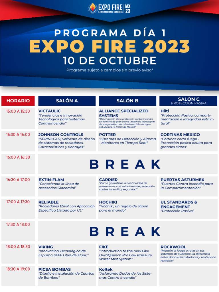 Programa Expo-Fire-2023 Final | PDF