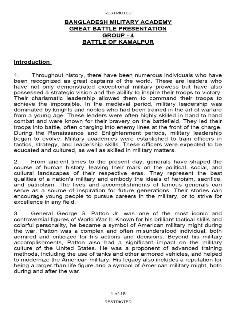 BTL of Kamalpur | PDF | George S. Patton | Allied Invasion Of Sicily