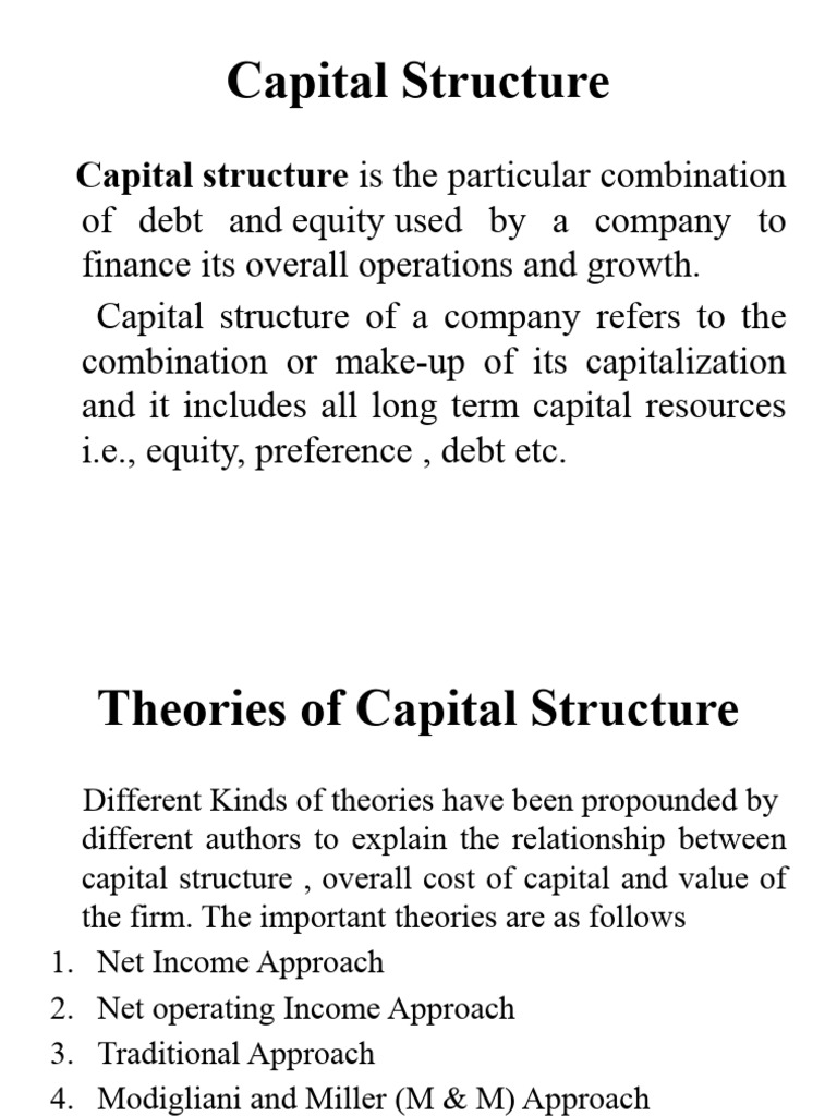 Capital Structure | Download Free PDF | Capital Structure | Cost Of Capital