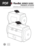 Pneumatic Actuator Manual | PDF | Actuator | Valve