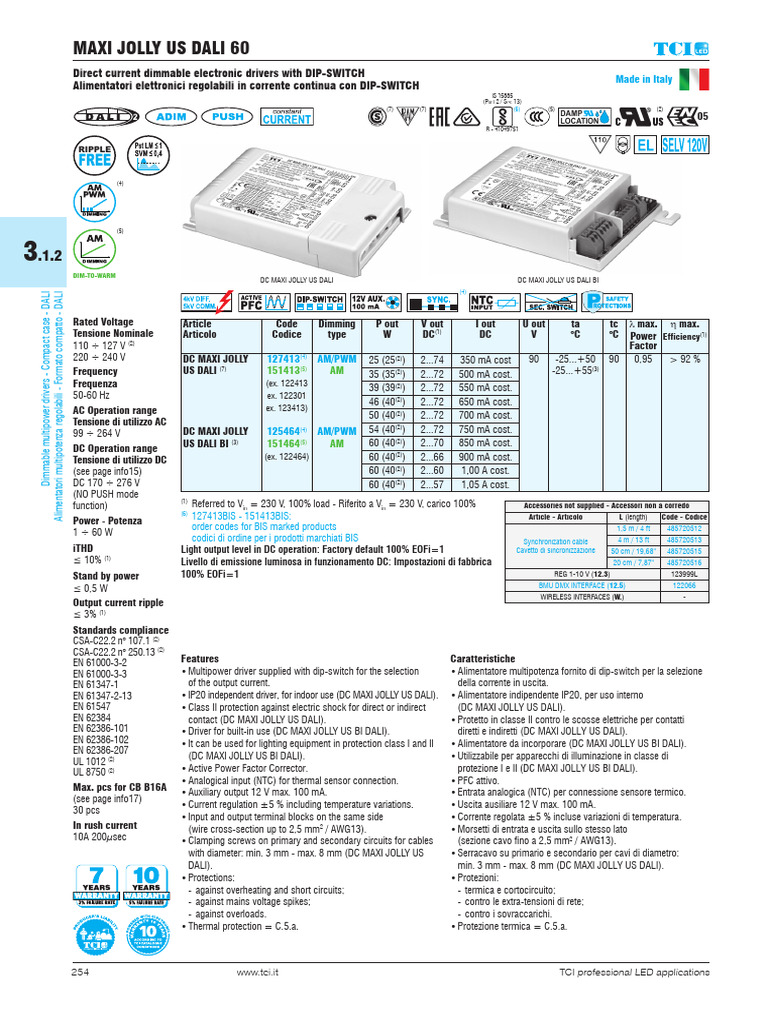 127413 - DC MAXI JOLLY US DALI | PDF