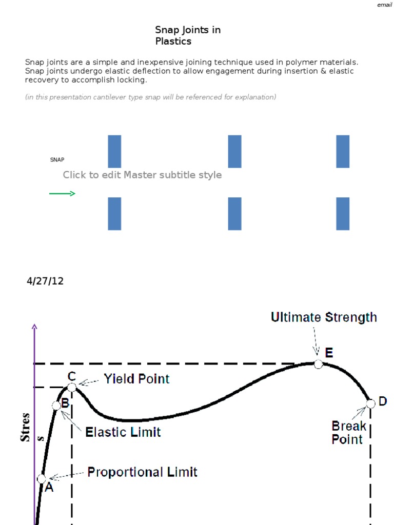 Snap Joint Design in Plastics | PDF | Plasticity (Physics) | Elasticity ...