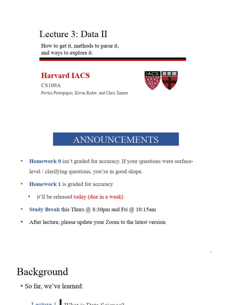 Lecture03 Data II | PDF