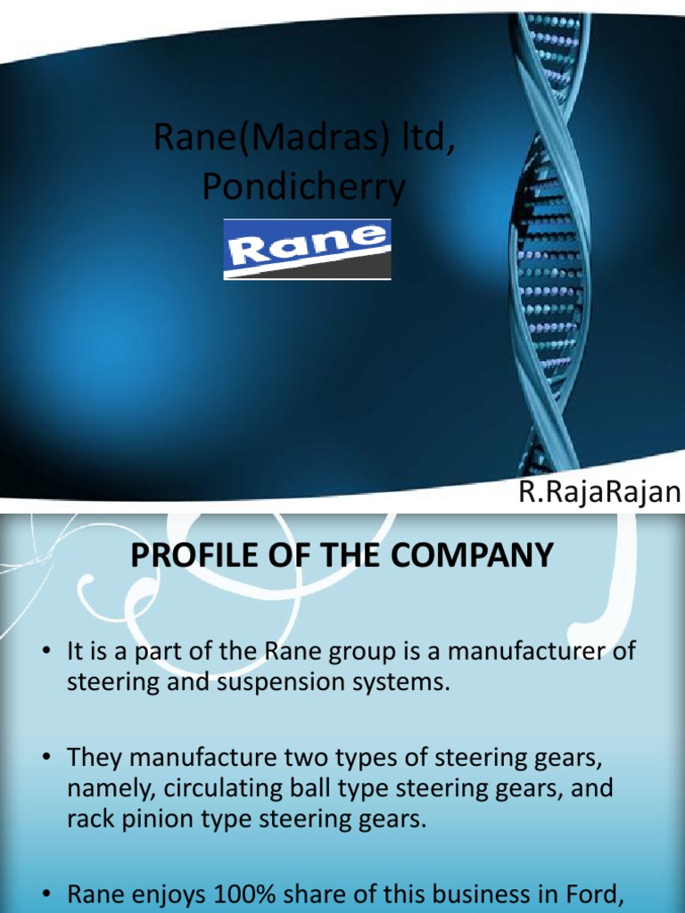 My Rane | PDF | Automotive Industry | Motor Vehicle