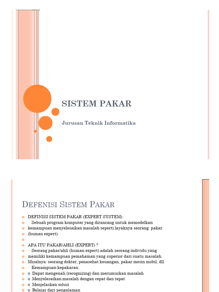 Sistem Pakar | PDF