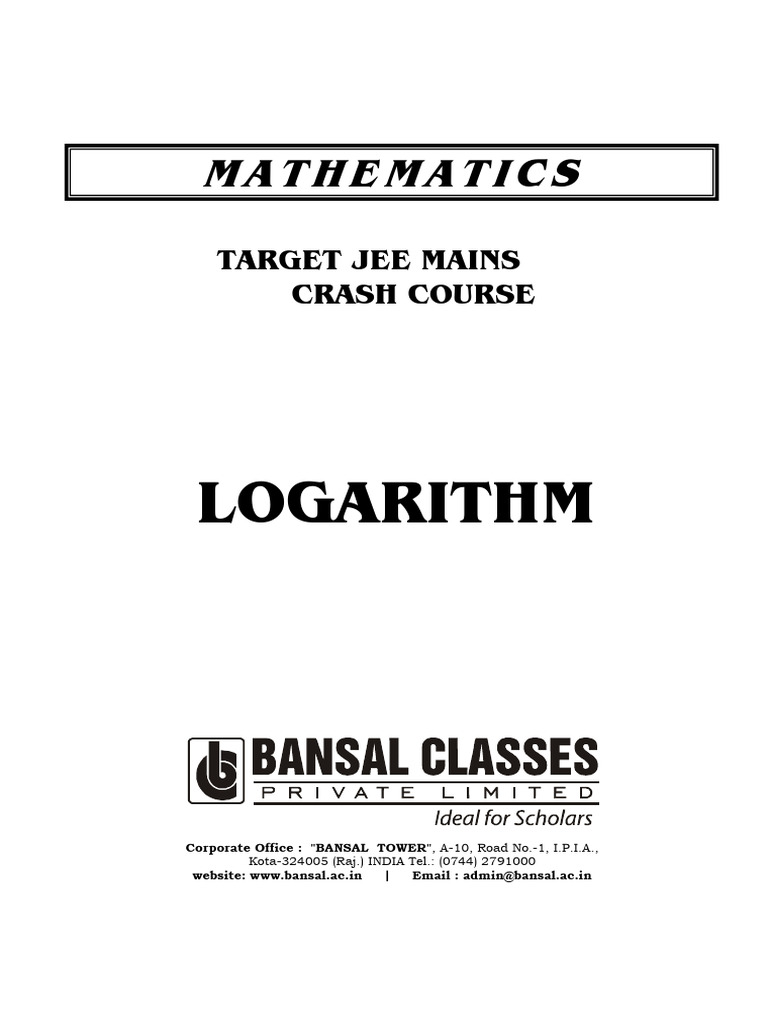 Basic Maths Pdf Logarithm Numbers 8318