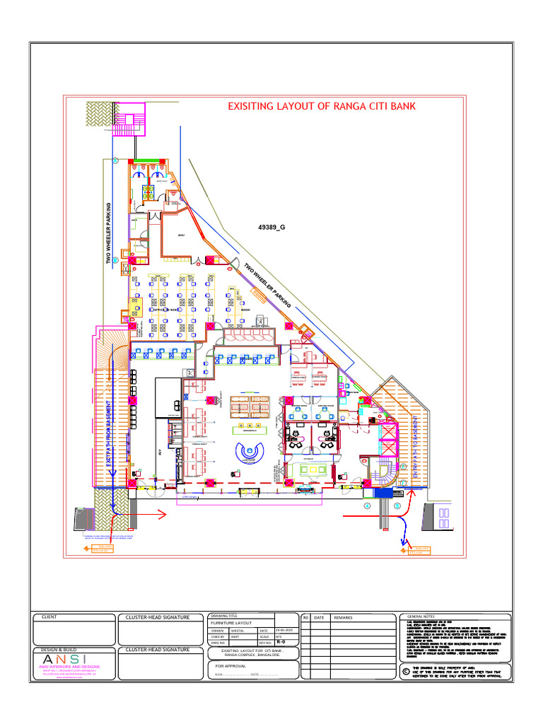 Citi Bank Layout Plan | PDF