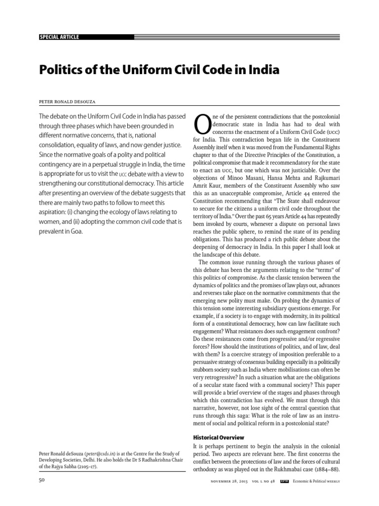 SA Peter Ronald Desouza 16Sep2015.Indd | PDF | Marriage | Justice