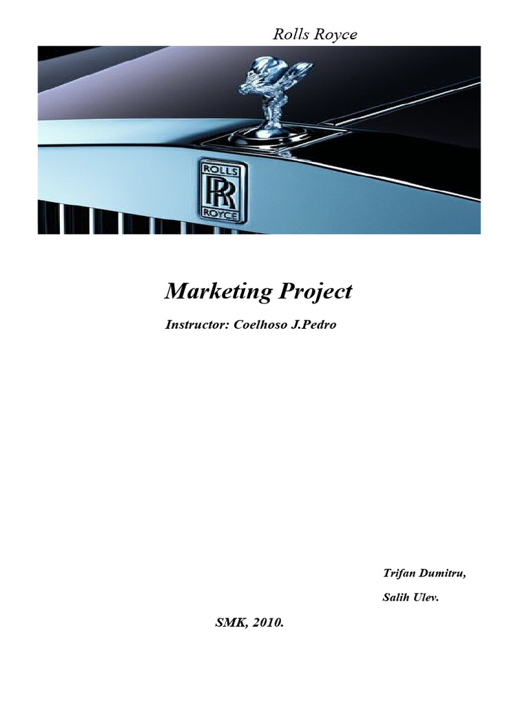 Marketing Project. Rolls Royce | PDF | Engines | Brand