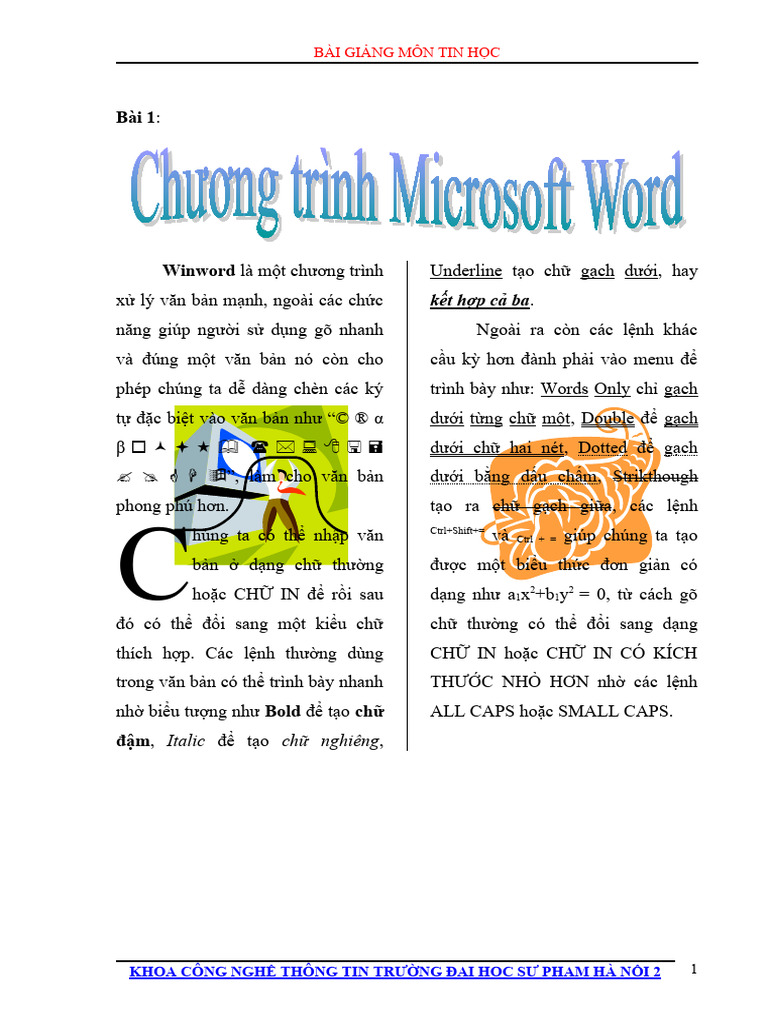 Các D NG BTTH World Trên L P | PDF