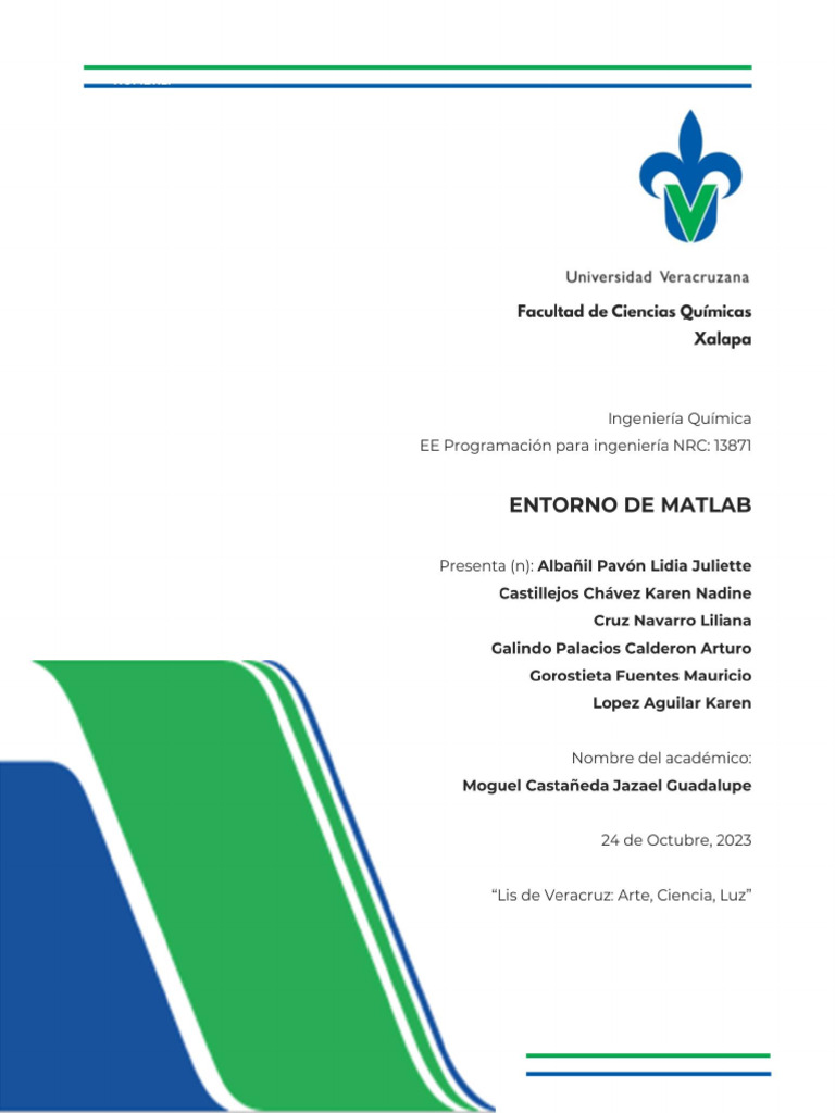 MATLAB Proyecto | PDF