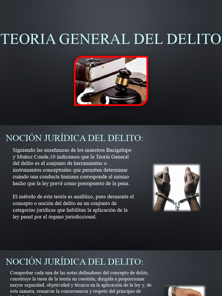 Teoria General Del Delito | PDF