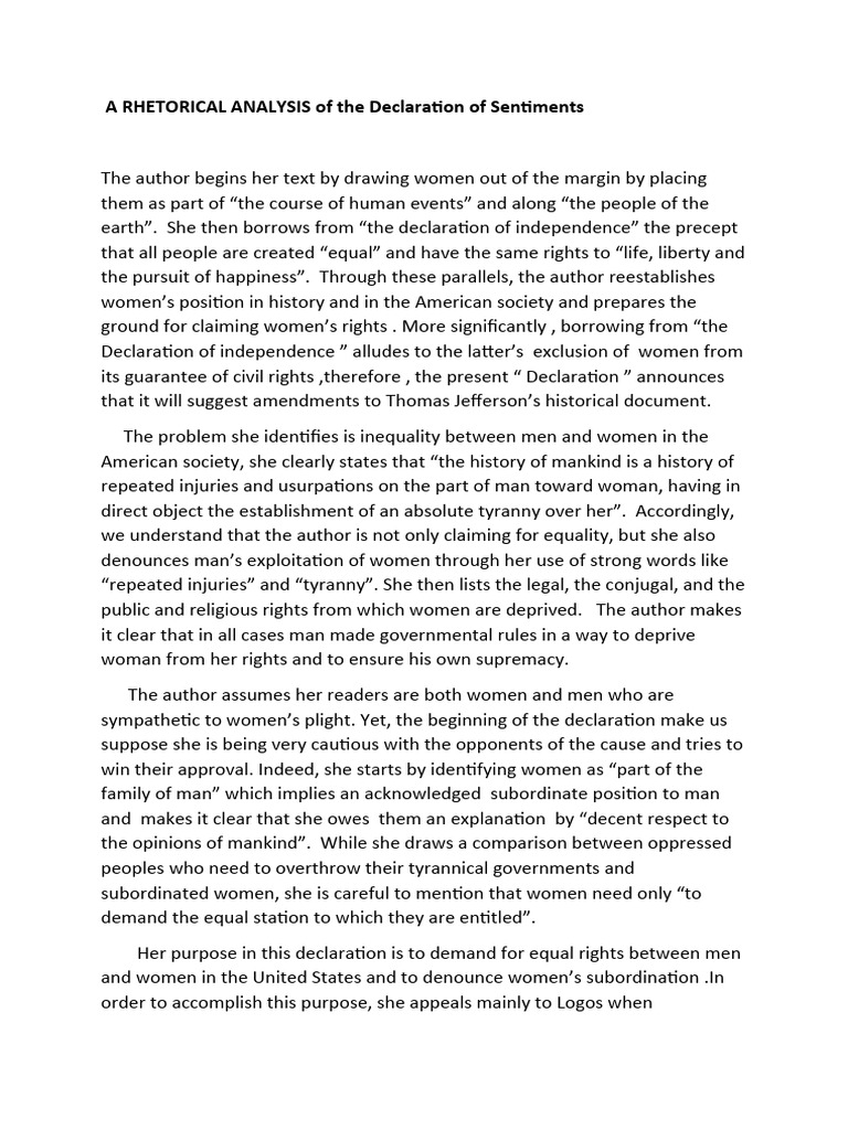 Template For Writing A Rhetorical Analysis | PDF | Argument | Reason