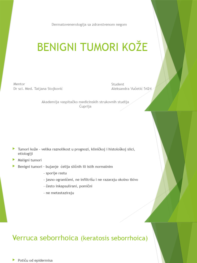 Benigni Tumori Kože | PDF