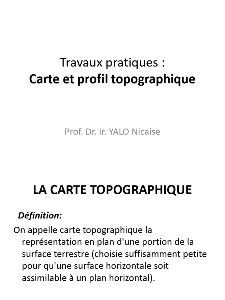 Travaux Pratiques Carto 2018 | PDF