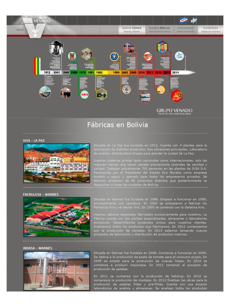 Grupo Venado - 100 Años | PDF | Productos lácteos | Alimentos