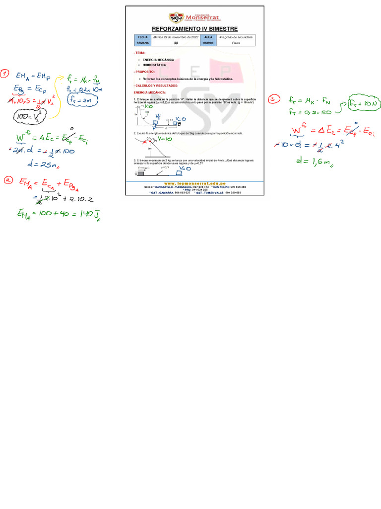 S39 Sec+4to Fisica Reforzamiento | PDF