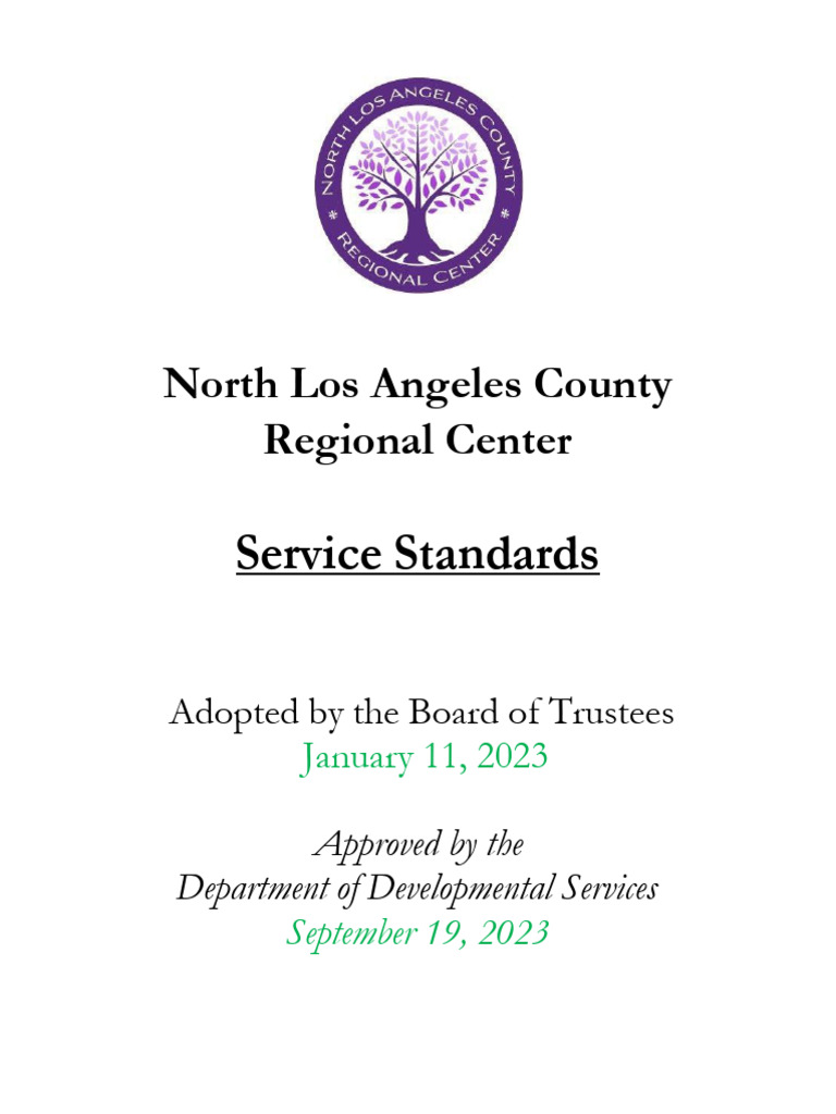 Service Standards Updated | PDF