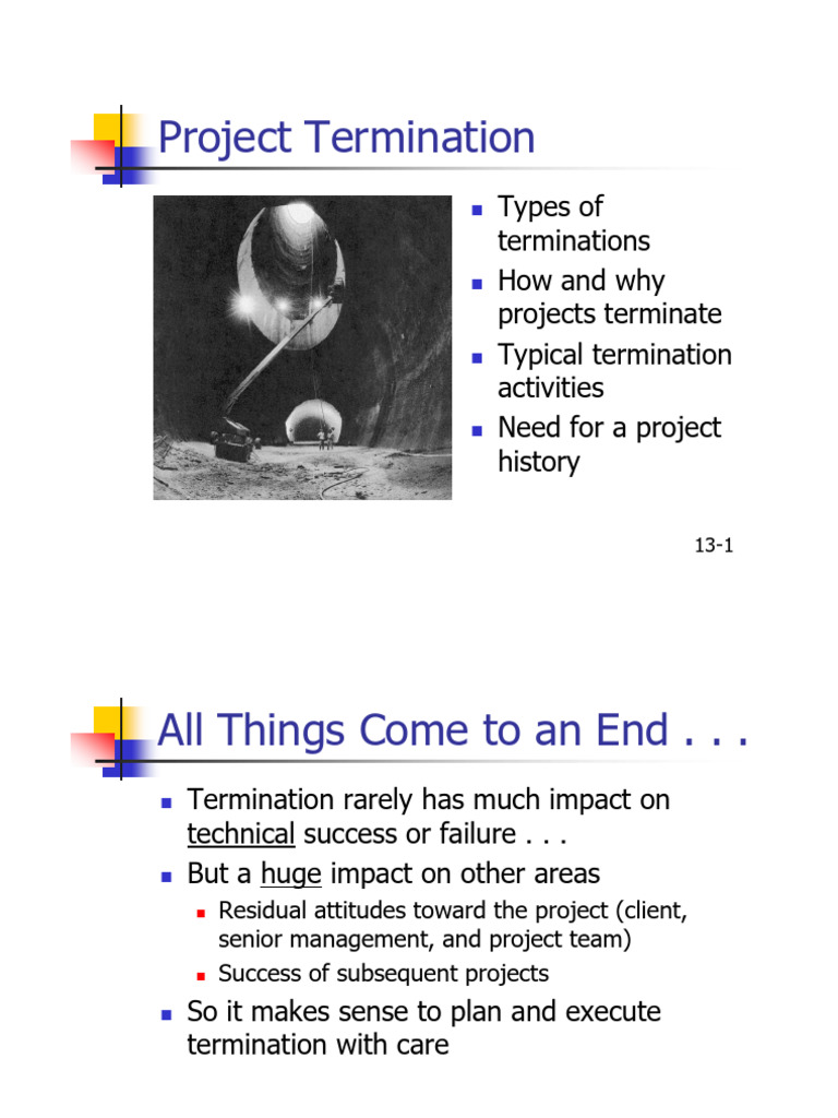 Project Termination | PDF | Business Economics | Business