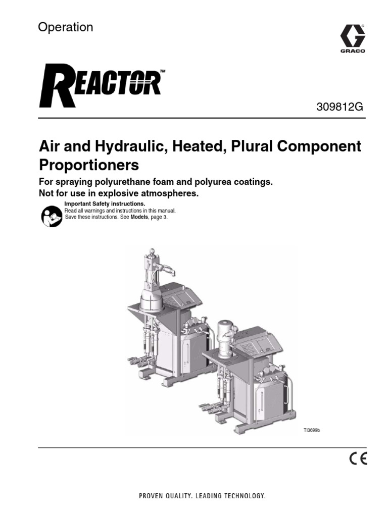 Air and Hydraulic, Heated, Plural Component Proportioners: Operation | PDF