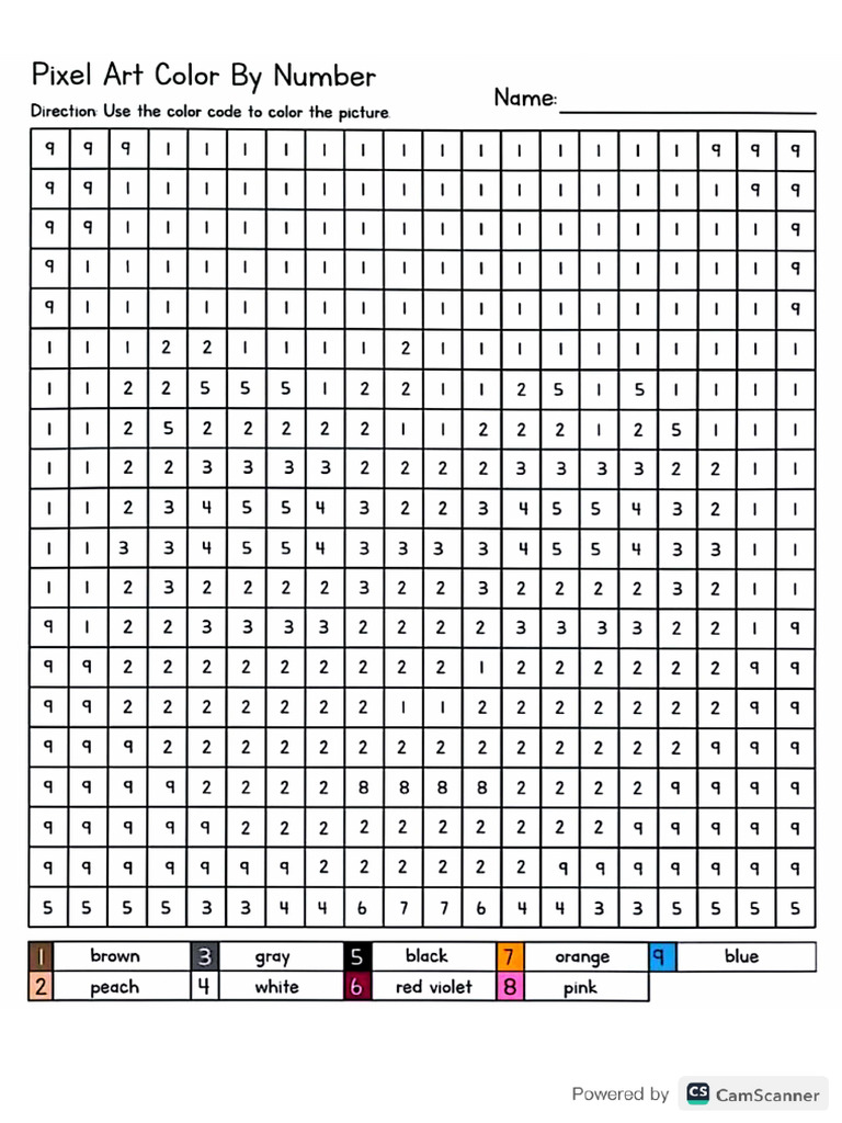 Color by Number | PDF
