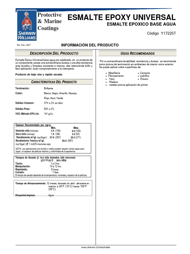 HDS Esmalte Epoxy | PDF | Pintar | Cepillo